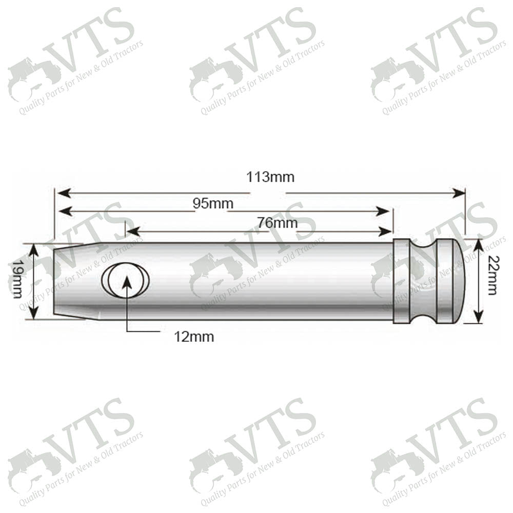Top Link Pin | Ferguson TEA20, TED20, TEF20, Dexta, 2, 8, 9N | VTS