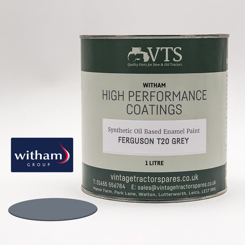 Ferguson T20 Grey Enamel Paint | Oil Based | Vintage Tractor Spares